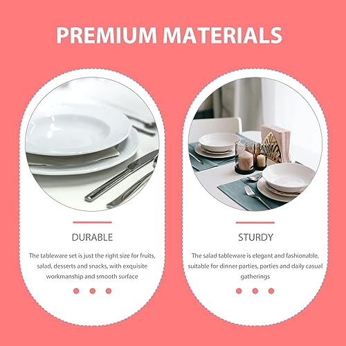 1 Set bowl spoon plate set holiday dessert bowls ceramic food spoon rice spoon prep bowl ceramic plate ceramic bowl plate soup bowl fruits tray dip bowls food plate ceramics salad
