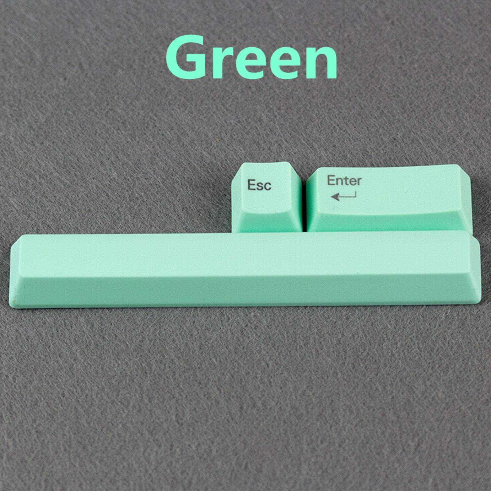 1 Set ESC Enter SpaceBar Keycap Thick PBT Key Caps OEM Height for Cherry MX Switches Gaming Mechanical Keyboard (Red)
