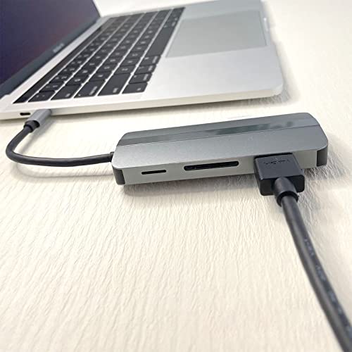 #N97283 8-in-1 Type-C Network Hub Multi-Splitter Adapter with Usb3 0 + Usb2 0 + Audio + Pd + Vga + Hdmi + Sd + Tf for Pc Comp