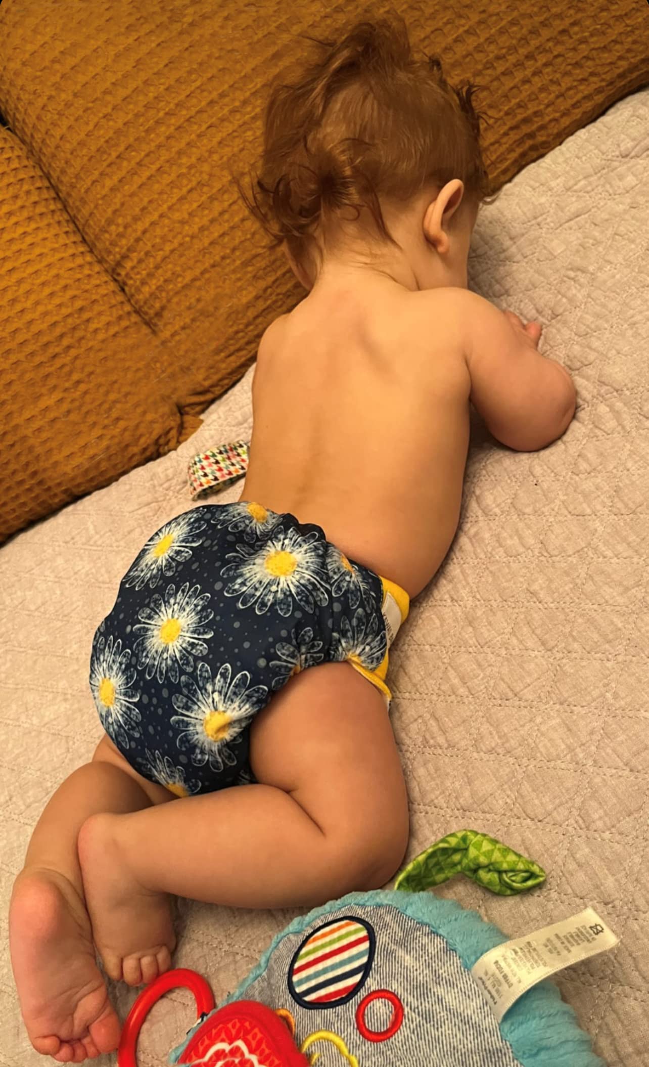 12 KaWaii Baby One Size HD3 Cloth Diapers + 24 One Size Stay-Dry Super Absorbent Inserts 8-36 pounds Unisex - Best Daycare Cloth Diaper