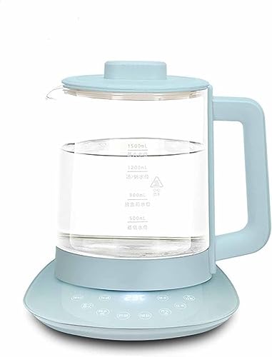 1.5L Household Electric Kettle Health Pot Automatic Thickening Glass Multi-Function Kettle Electric Boiling Teapot 12H Insulation High Borosilicate Glass A,1.5L