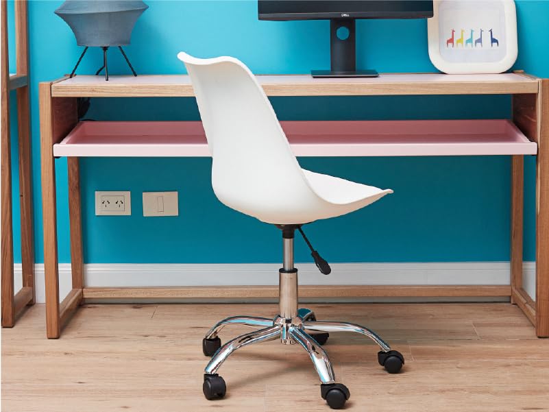 +gardenlife Office Chair, Armless Desk Chair Computer Chair with Wheels, Adjustable Height, Home Office Desk Chair