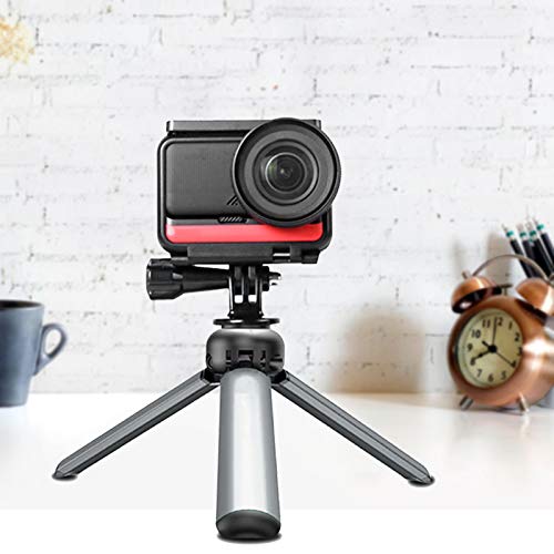01 Aluminium Alloy Desktop Tripod Action Camera Mini Bracket Accessory with Extension Rods, Sports Cameras, Phones, Mirrorless Cameras and Other Equipment for Pocket 2(Mini Version Titanium)