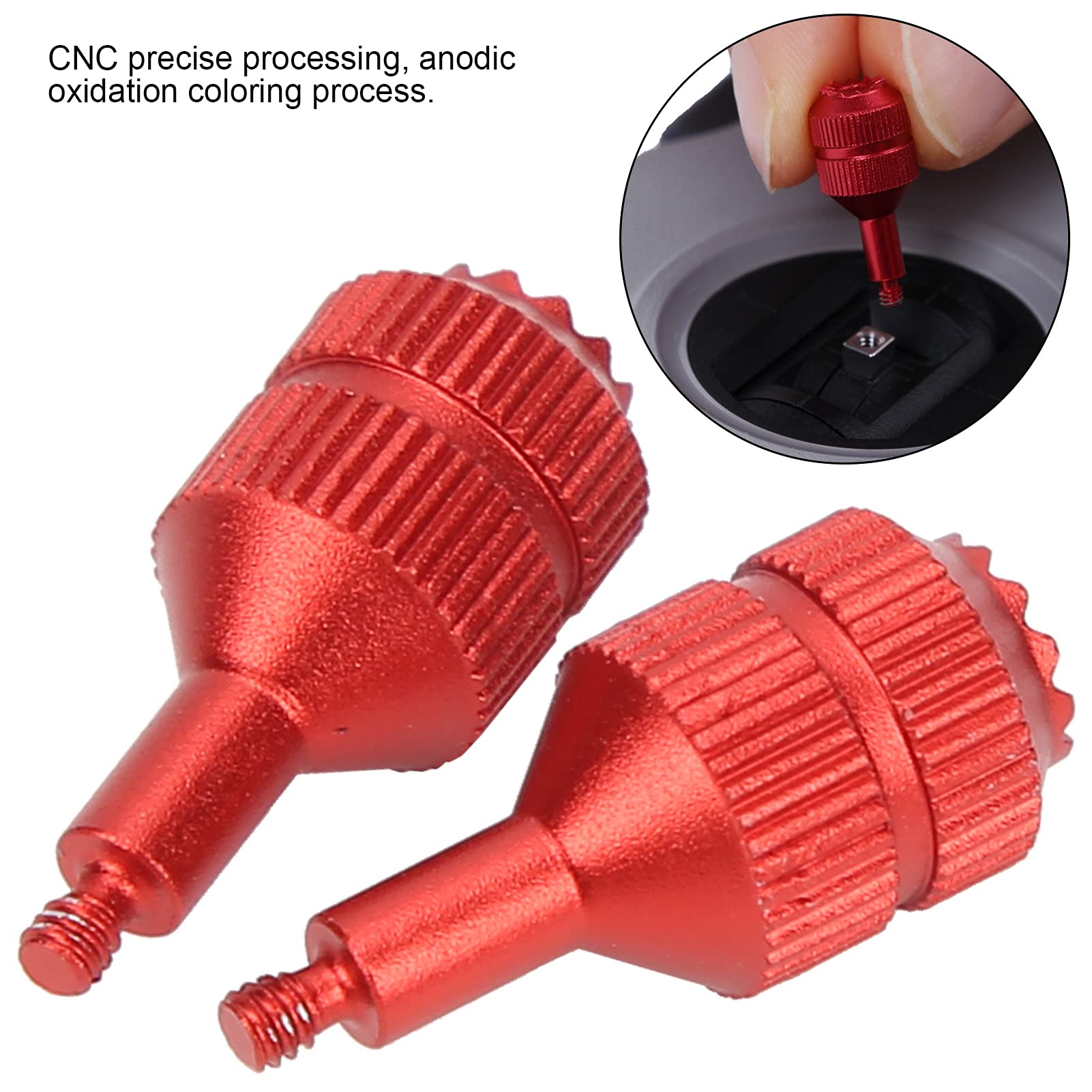 01 02 015 FPV Drone Controller Joysticks, Lightweight Aluminum Controller Joysticks Aluminium Alloy for Model Airplane Accessories for Metal Joystick Protector(red)