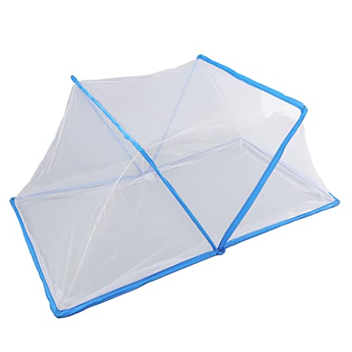 125 x 70 x 50cm Mosquito Net for Baby Mosquito Tent, Mosquito Net Tent Easy to Store Transparent Portable to Your Room (Blue)