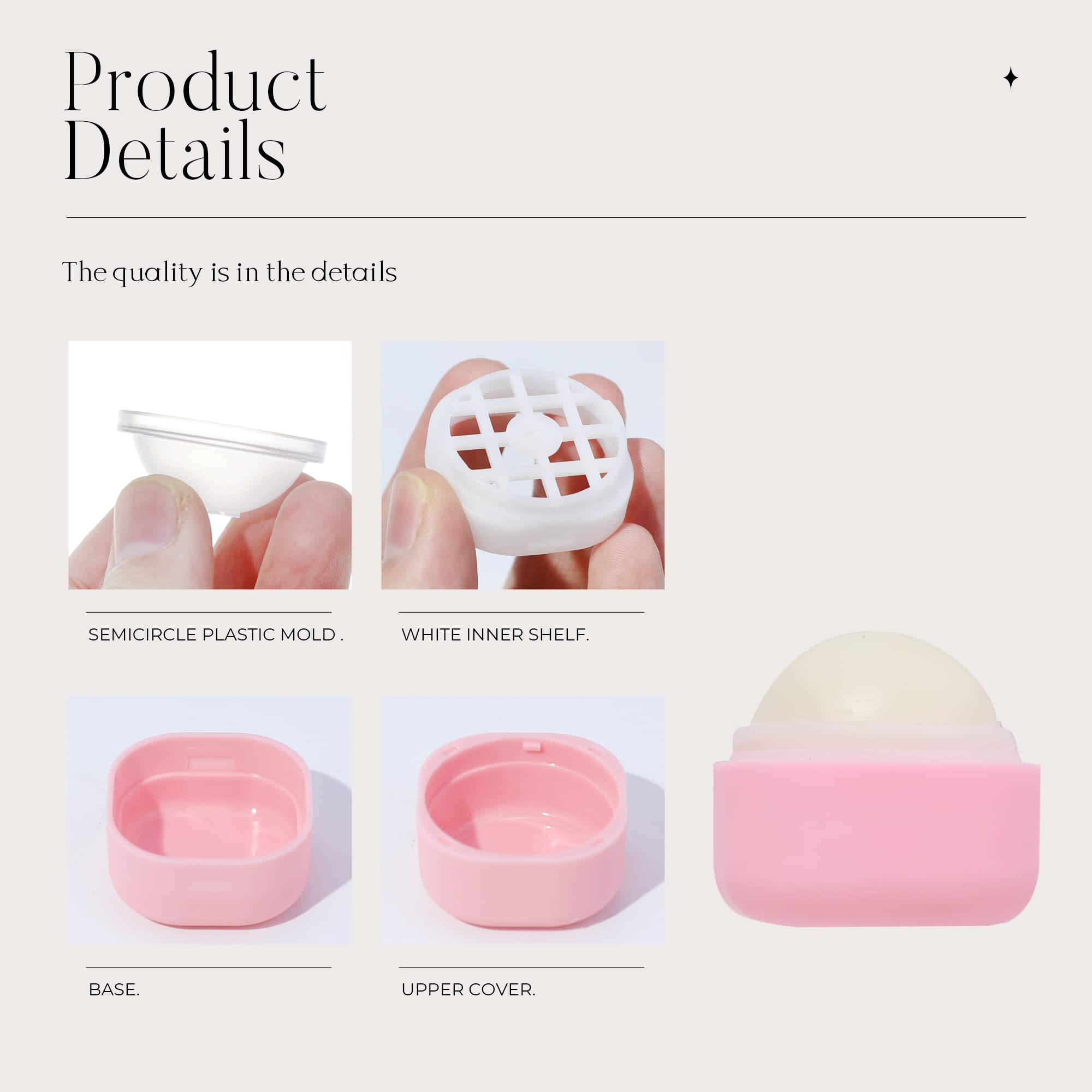0.25 oz(7g) Empty Lip Balm Square Containers Tubes Lipstick 12 Pieces for Make Natural Lip Balm Lip Care - DIY & BPA FREE (Pink)