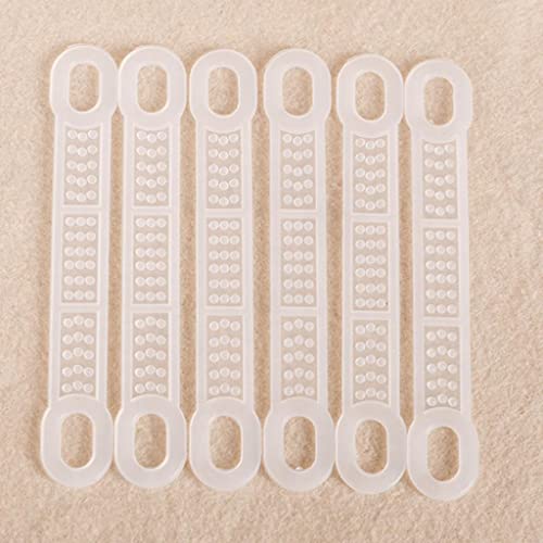 100x Stretchy Anti-Slip Silicone Hanger Grips Clothes Hanger Strips Pads
