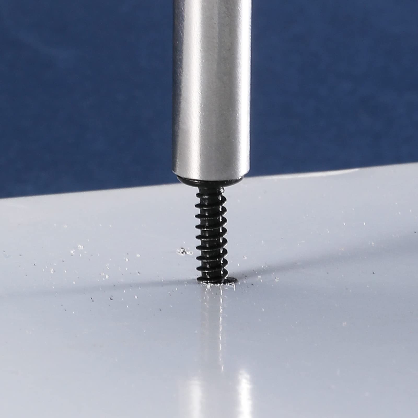 #8 x 1" Sheet Metal Screws 100PCS 410 Stainless Steel Hex Washer Head Tek Screws Fast Self Tapping Screws Black Oxide by SG TZH