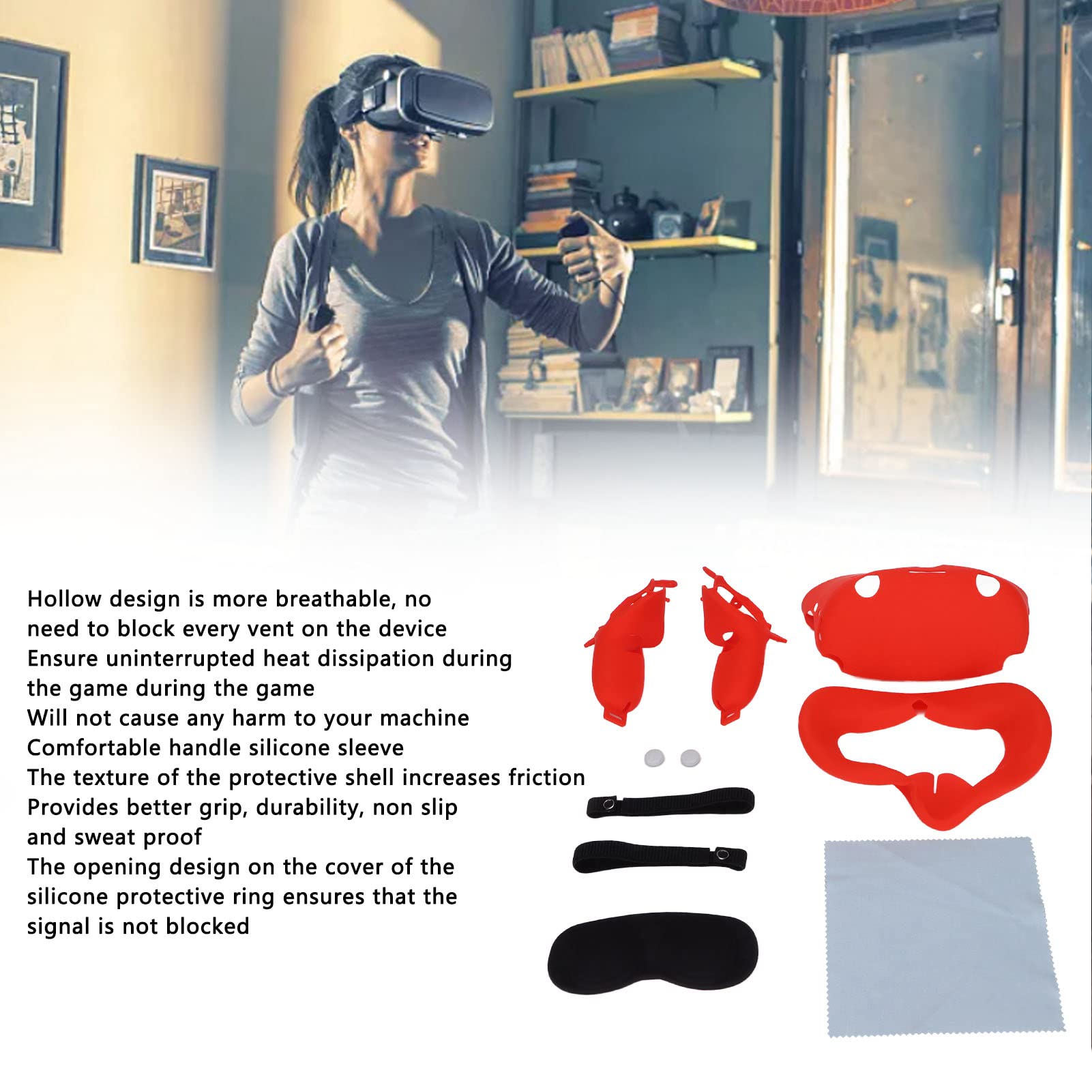 01 02 015 VR Glasses, Sweat Proof Environmentally Friendly Ge