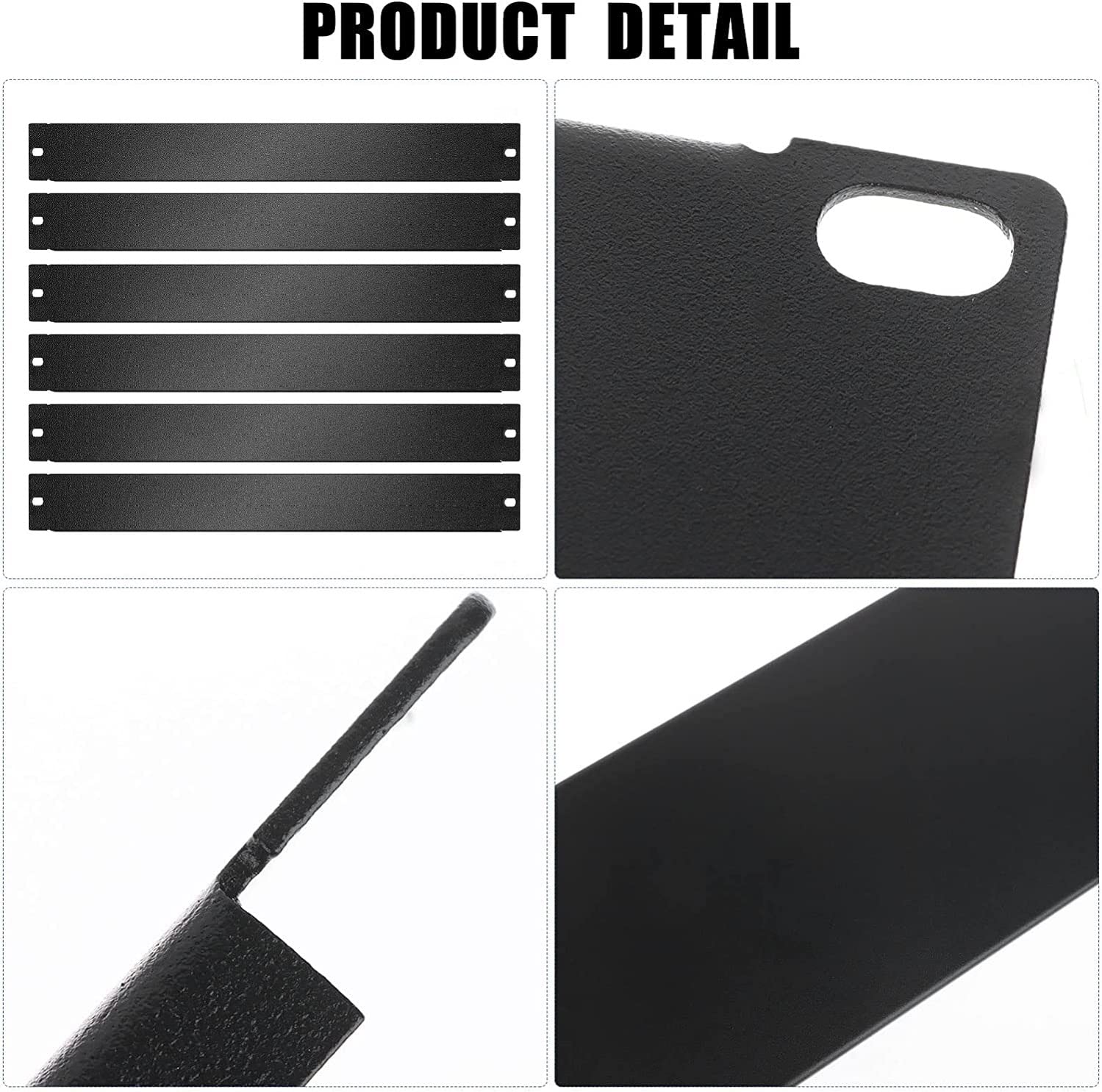 1 U 19 Inch Server Mount Blank Panel Spacer for Network Rack Enclosure Data Center Cabinet Gasket,Black Steel