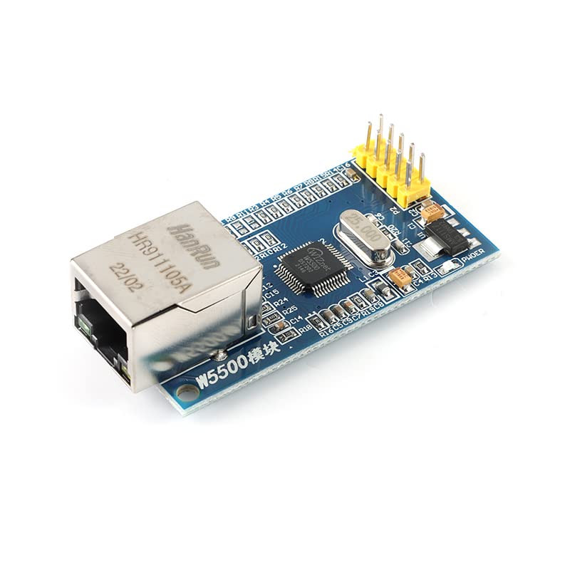 000 EC Buying 2Pcs W5500 Ethernet Network Module SPI Interface Full Hardware TCP/IP Protocol 3.3V 5V W5500 STM32 Microcontroller Ethernet Network for Arduino