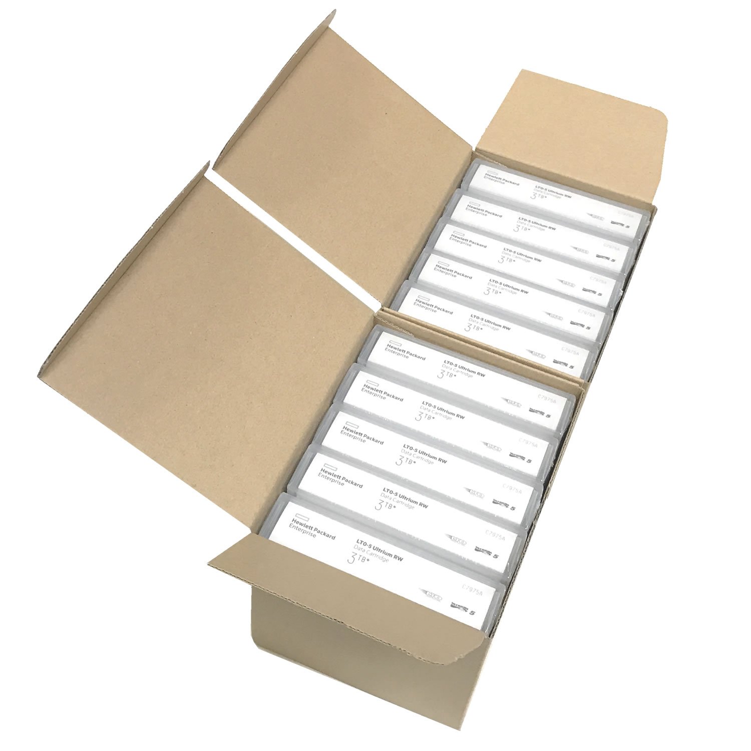 10 Pack HPE LTO-5 C7975A Ultrium-5 Data Tape Cartridge (1.5TB/3TB)