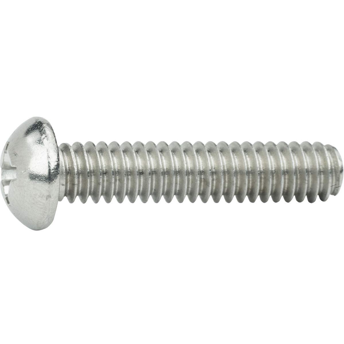 1/4-20 x 4 Phillips Round Head Machine Screws Stainless Steel 18-8 Qty 10