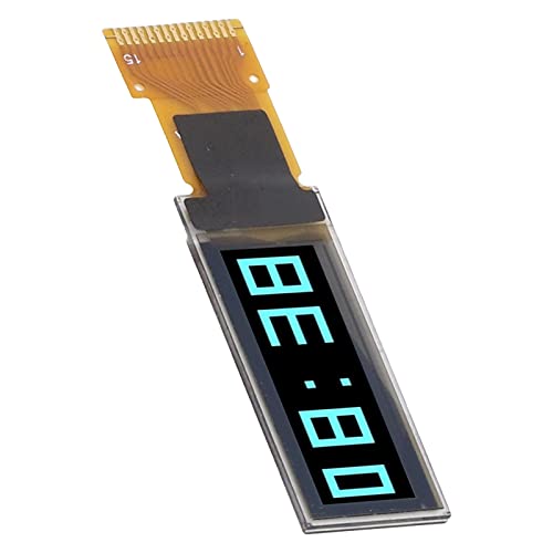 0.91in Display Module, Thin Bright Self Illumination 4 Pcs Organic Light Emitting Diode Screen 15 Pin for Electronic Components(Blue)