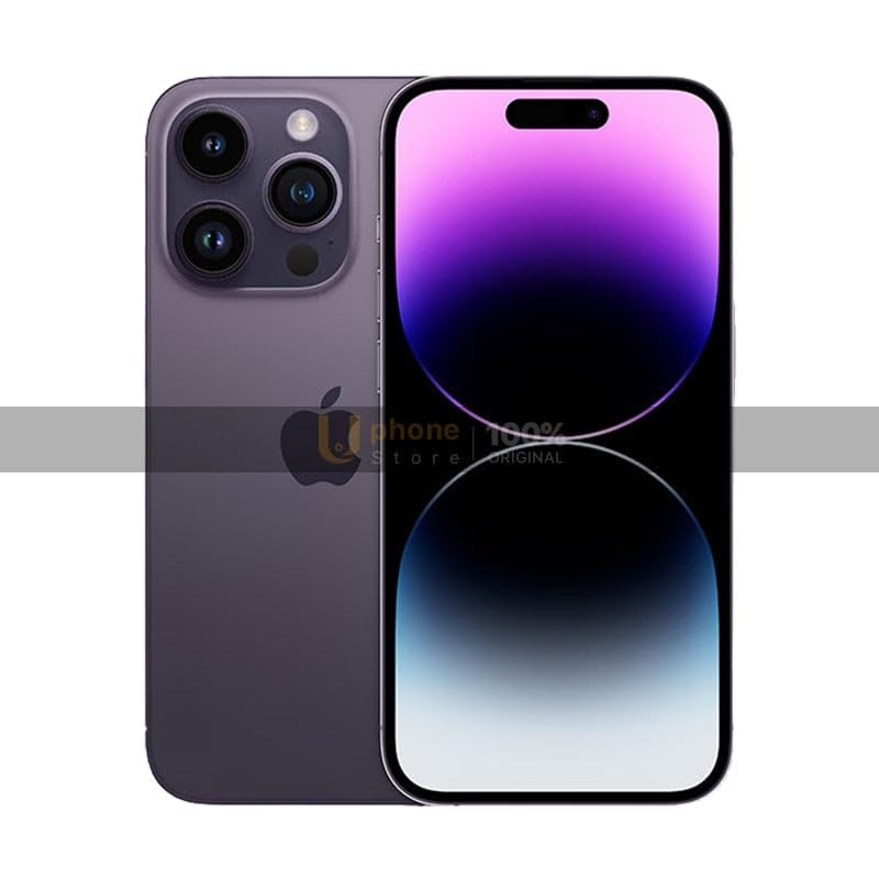 100% New Condition Apple iPhone 14 Pro 128GB / 256GB / 512GB /1TB ROM 2022 A16 Bionic Chip 6.1'' OLED Display Face ID 5G Mobile 2 Nano SIM / 14 Pro Deep Purple / 128G|CN Version