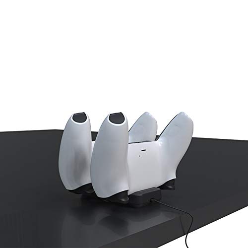 #0EJ6n6 Led Controller Charger Cradle for Ps5 Gamepad 2 USB Charging Stand Station Dock