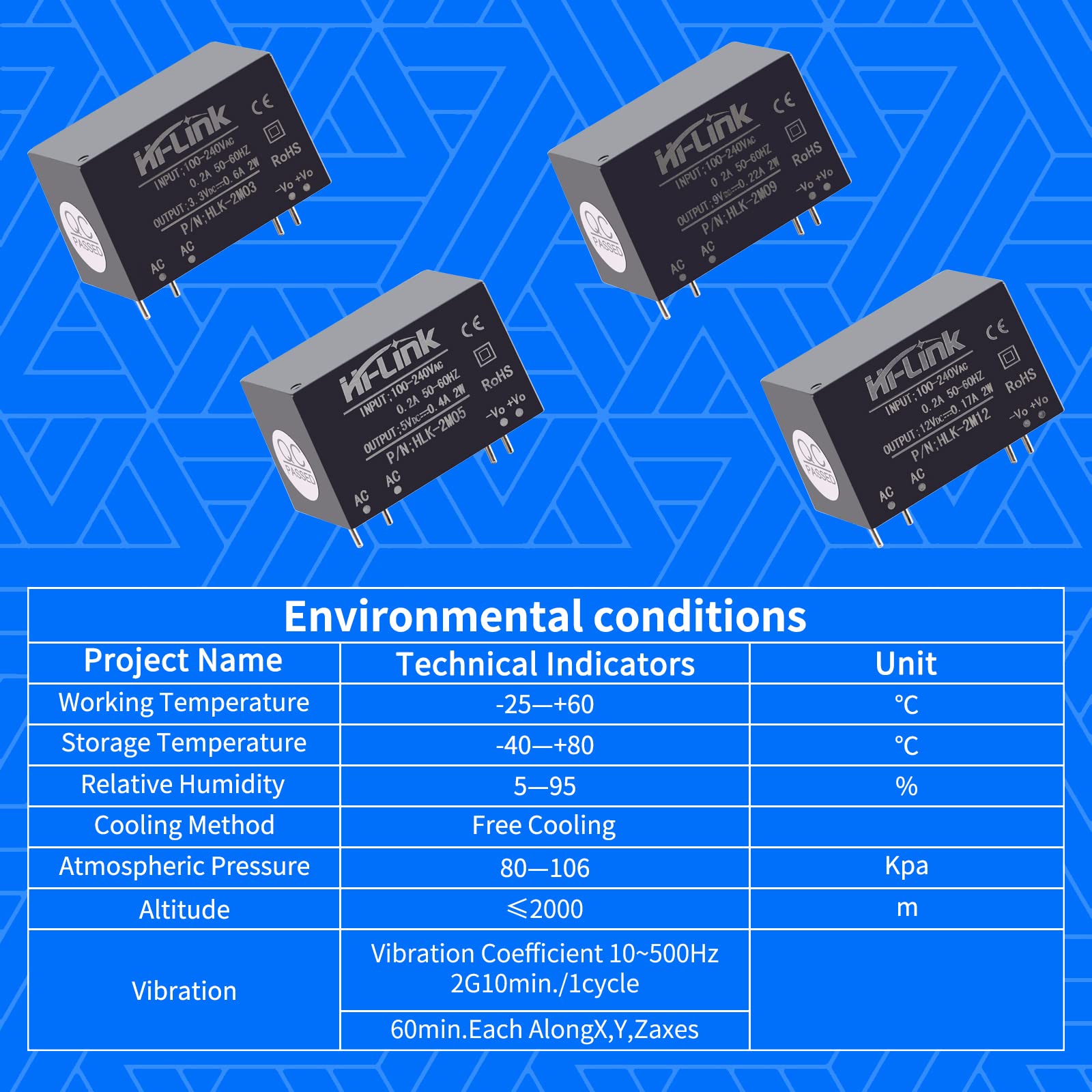 000 EC Buying 3Pcs HLK-2M03 Power Module, AC-DC Converter 220V to 3.3V 600mA AC-DC Small Isolation Switching Power Module Output Power 2W Suitable for Smart Home, Industrial Robots