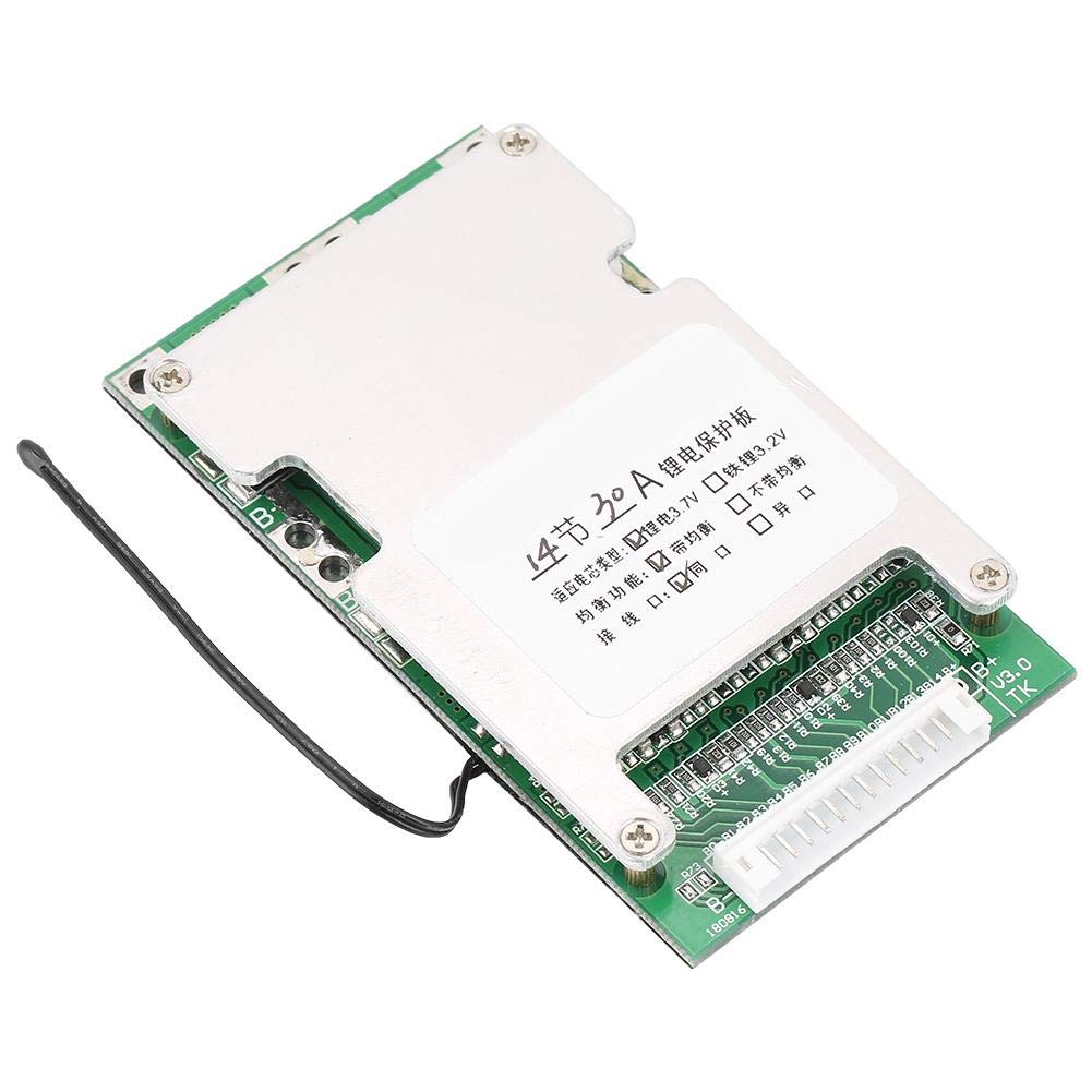 14S 50V 30A Lithium Battery Board, PCB Board with Balance Charging for Fast and Charging