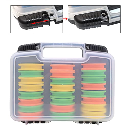 01 Fishing and Rigging Foam Spools, Spools Winding Board Tool Fishing EVA Spools Line Storage Spools EVA Fishing Line Storage 24pcs for Fish