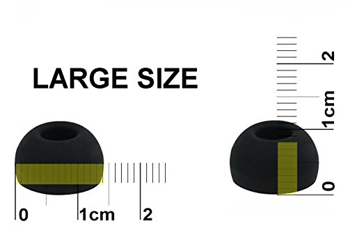 12pcs (ALL-B) 4S / 4M / 4L Replacement Adapters Earbuds Ear Tips Set Compatible with LG HBS-700 Tone, HBS-730 Tone +, HBS-750 Tone Pro, HBS-760 HBS-800 Tone Ultra, HBS-900 Tone Infinim Headsets