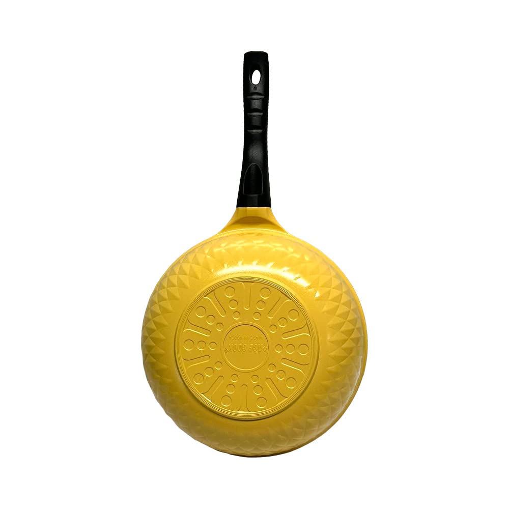 |MADE IN KOREA| 10" Ceramic Coating Interior and Exterior Cooking Wok, Pan Set