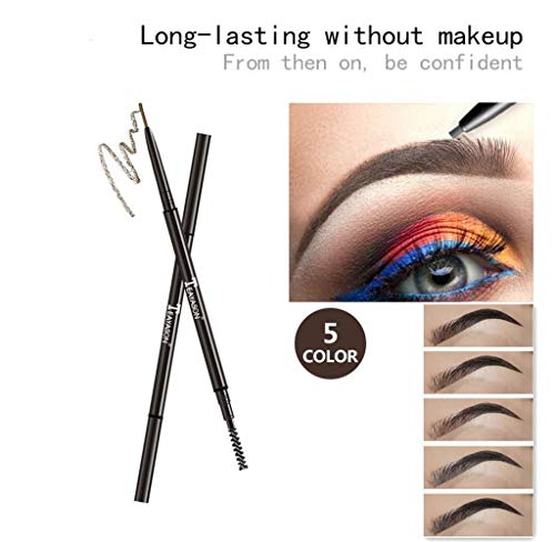 1.5mm ultra-fine eyebrow pencil automatic rotation eyebrow pencil,durable, sweat-proof and not easy to take off make-up, five colors available(01#Black)