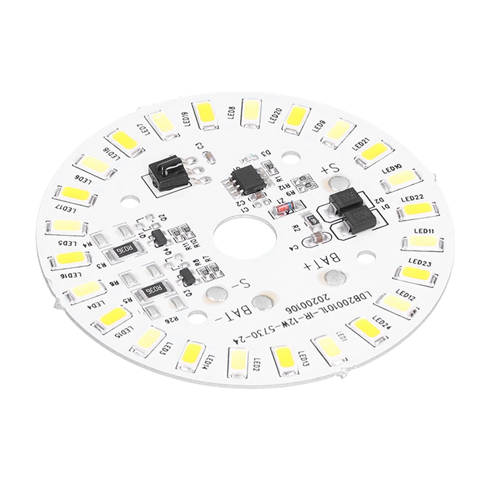 01 02 015 Lamp Panel Board, White+ Warm Light 3.2V/3.7V LED Lamp Panel for Solar Garden Lights for Solar Flood Lights for Garden for Home