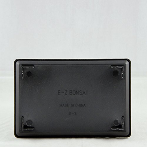1 Rectangular Black Plastic Humidity/Drip Tray for Bonsai Tree 10.5"x 7"x 1"