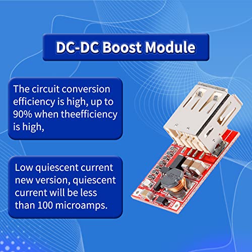 000 EC Buying DC-DC Boost Converter Module,DC Boost Converter Input 1V-5V Output 1A-1.5A Power Module USB Charger Supply Voltage Regulator Module Non-Isolated Booster Module