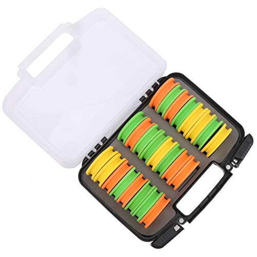 01 Fishing and Rigging Foam Spools, Spools Winding Board Tool Fishing EVA Spools Line Storage Spools EVA Fishing Line Storage 24pcs for Fish