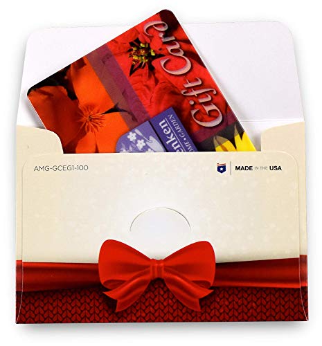 100 Guardian Gift Card Envelopes โ Gift Card Holder w/Bow โ Small Envelopes โ Use as Congratulatory or Birthday Gift Card Holder or Key Card Holder โ Mini Envelopes (Bows)