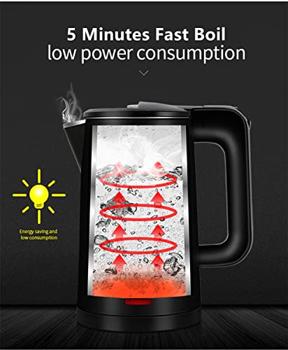 0.8L Electric Kettle Stainless Steel, 800 Watts Small Electric Kettle Fast Boil Auto Shut-off, Portable Water Boiler for Small Kitchen, Business Trip and More