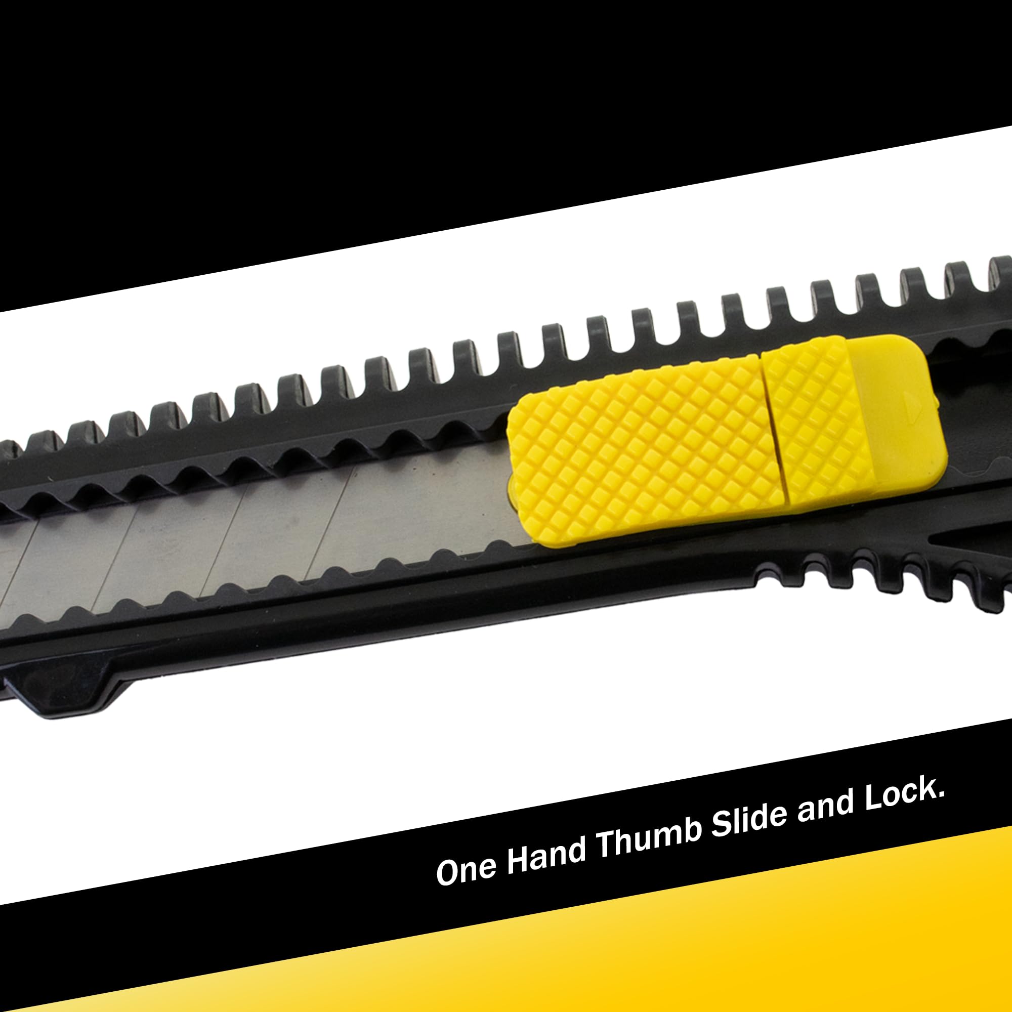 10 Bulk Utility Knives Box Cutters Snap Off Blades Black