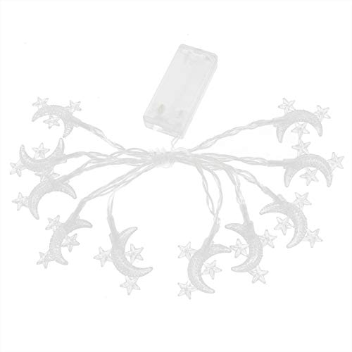 01 LED Light String, Decoration Lamp, Moon Star Pendant Resistant to Pressure and Falls for Indoor and Outdoor Home Decoration, Garden Lighting