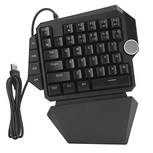 070 44 Keys One Handed Keyboard, RGB Backlight Mechanical Keyboard, Gaming Keyboard for PC, Computer Peripherals