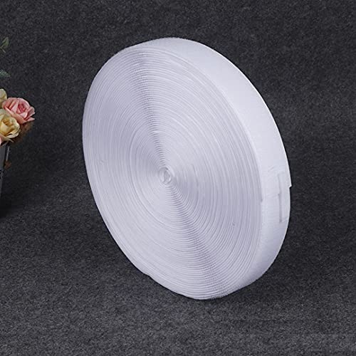 0.75 InchĂ82 Feet /25m White Self Adhesive Hook and Loop Tape Sticky Back Fastening Tape, Self-Adhesive Tapes for Stationery and Household Purposes