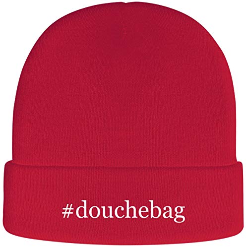 #Douchebag - Soft Adult Beanie Cap, Red
