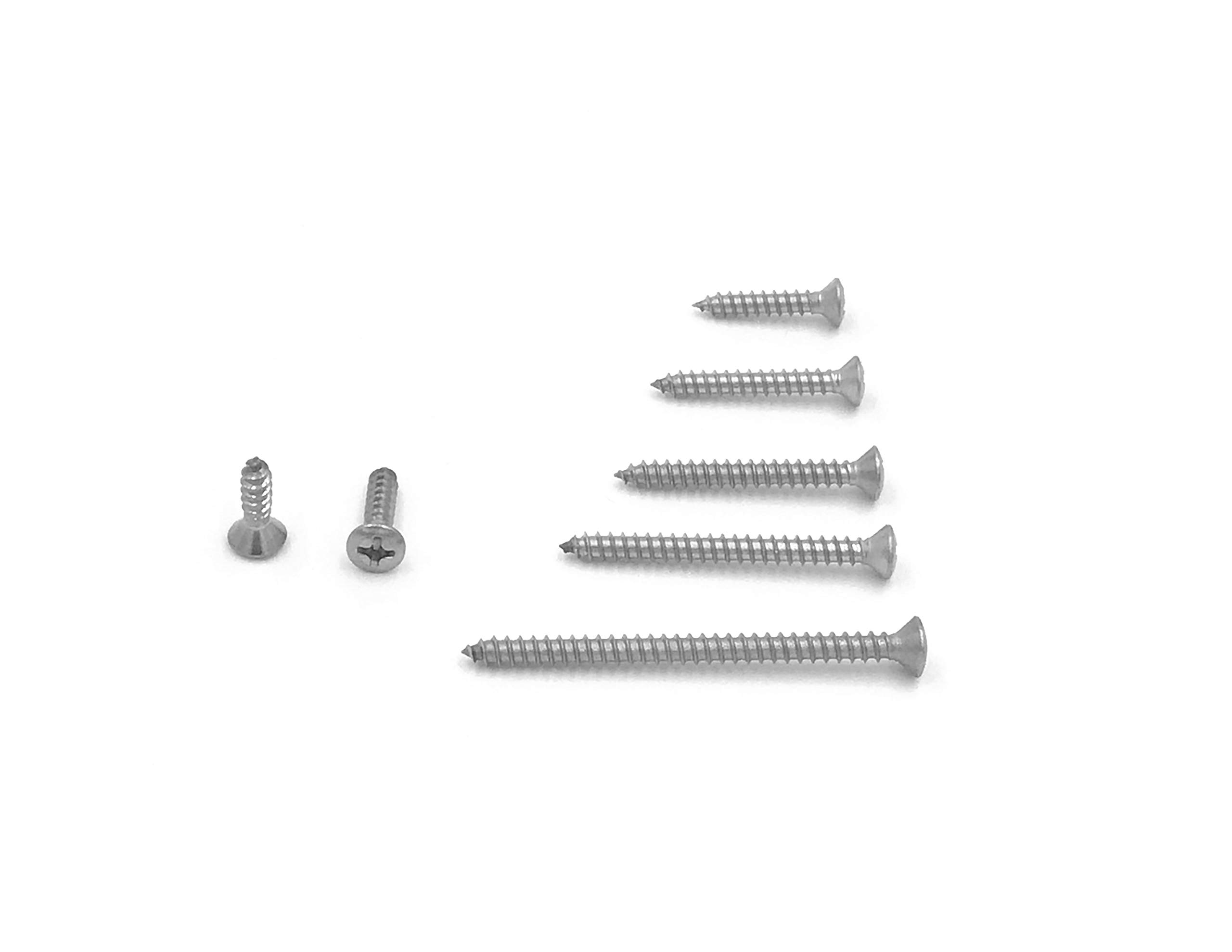 #6 Phillips Oval Head Sheet Metal Screws 18-8 Stainless Steel (100, 6 x 1/2")