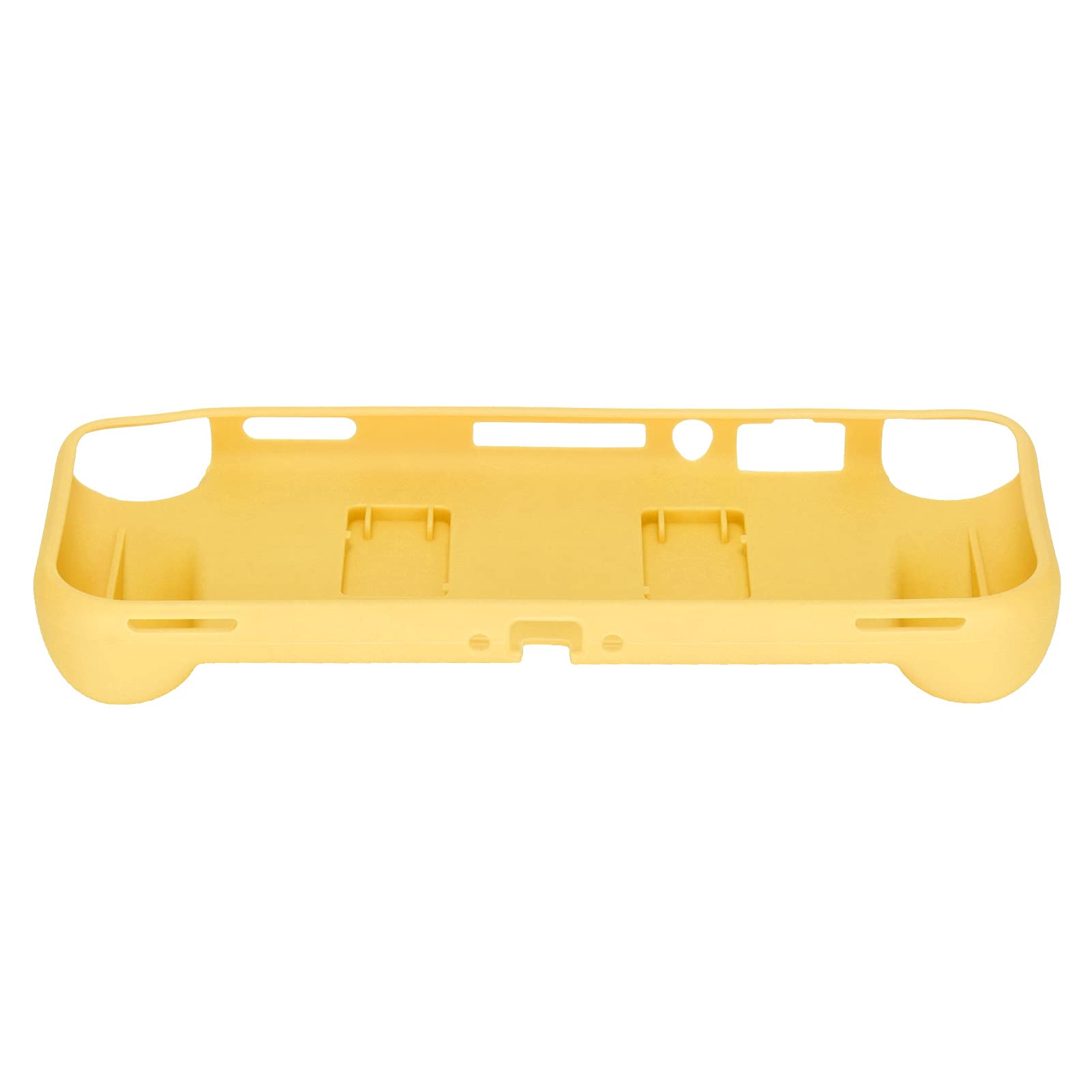 01 02 015 TPU Protective Case, Half Packed Protective Shell Case Elastic 2 Game Card Slots Ergonomics for Switch Lite(Yellow)