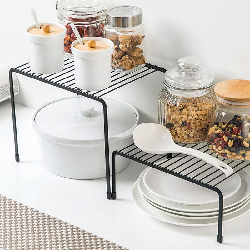1 Tier Under Sink Organizers and Storage, Kitchen Bathroom Cabinet Organizer with Hooks,Cabinet Basket Storage Shelf,White
