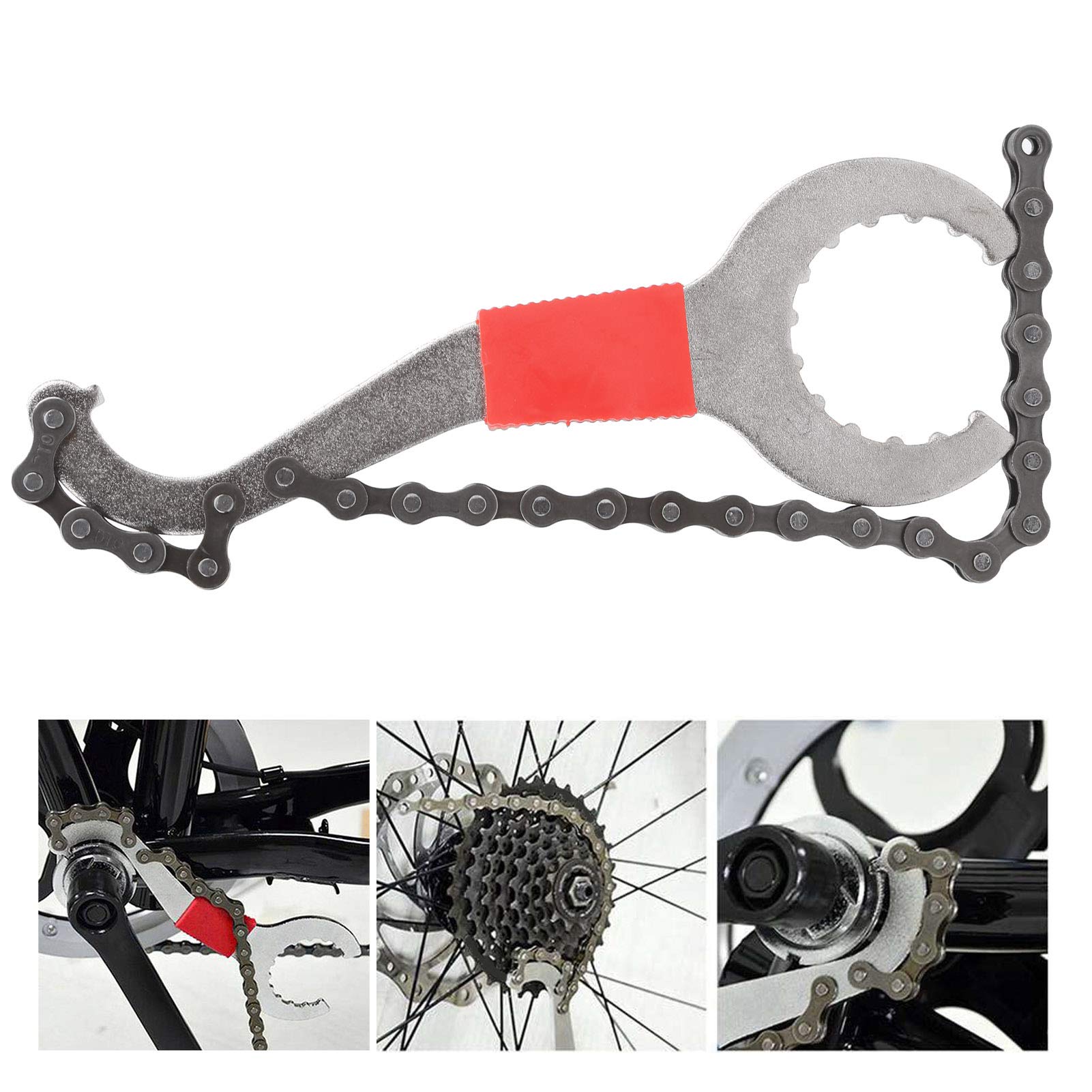 01 02 015 Bike Chain Wrench Puller Tool, Professional Practical Bike Chain Tool 4pcs for Road Bike for Foldable Bicycle for Mountain Bike