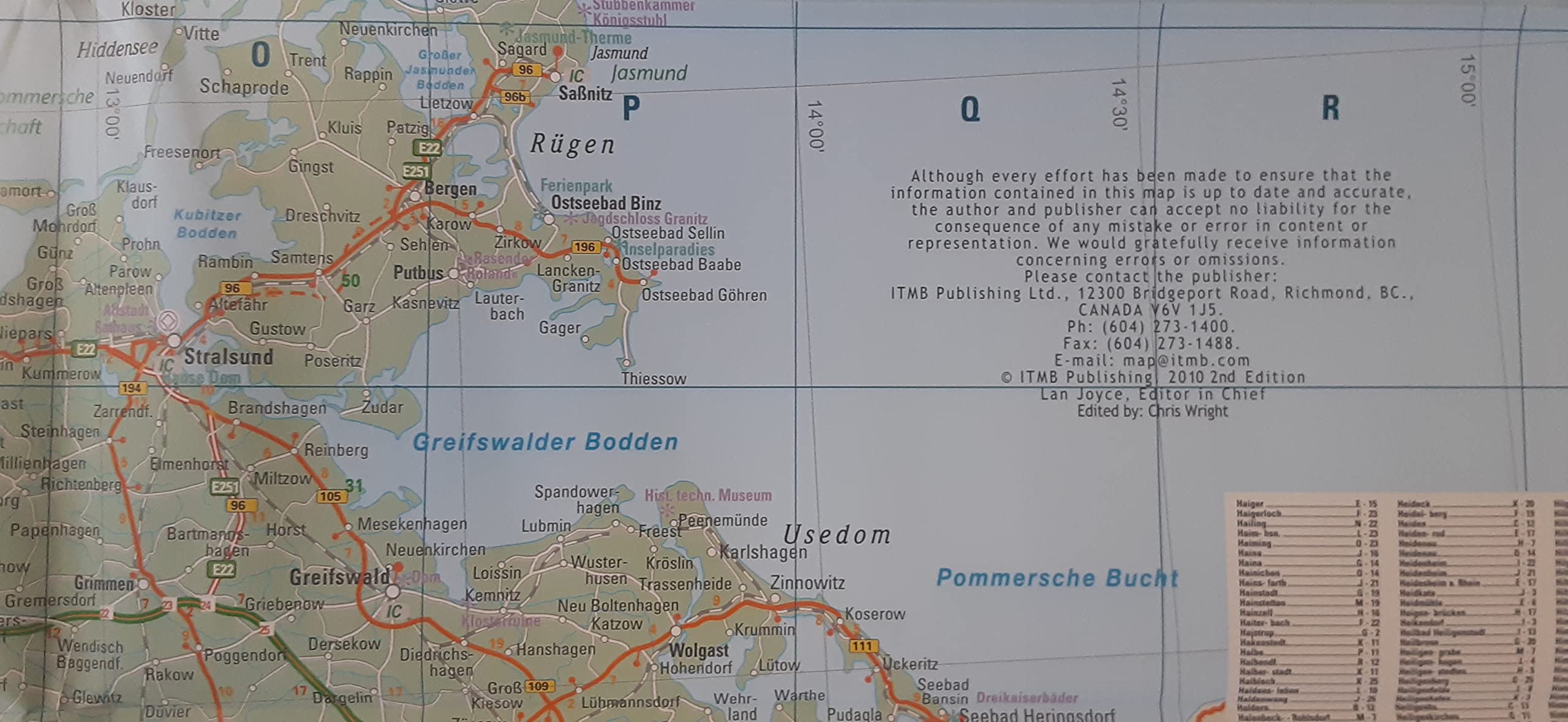 1. Germany Travel Reference Map 1:650,000