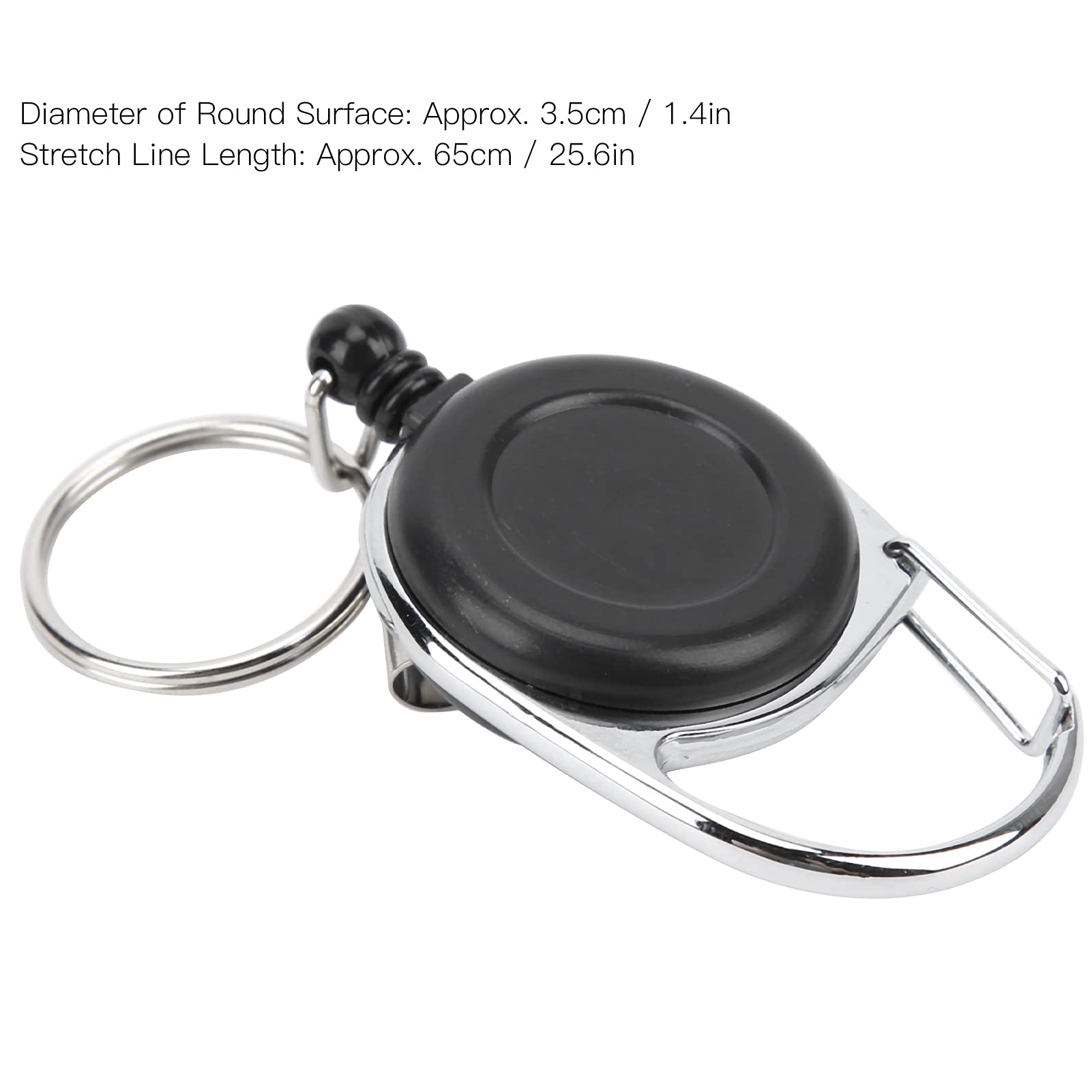 01 02 015 Fly Fishing Tool Retractor, Steel Wire Retractor Reliable Retractable for Fly Fishing