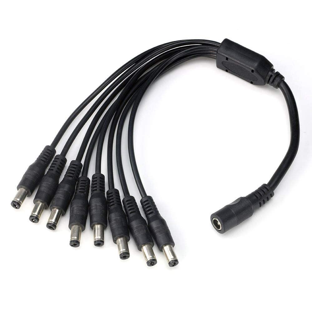 12V 5A Power Supply for CCTV Security Camera DVR Swann Lorex Defender 8 Split CG(Adapter with 8ways Cable)