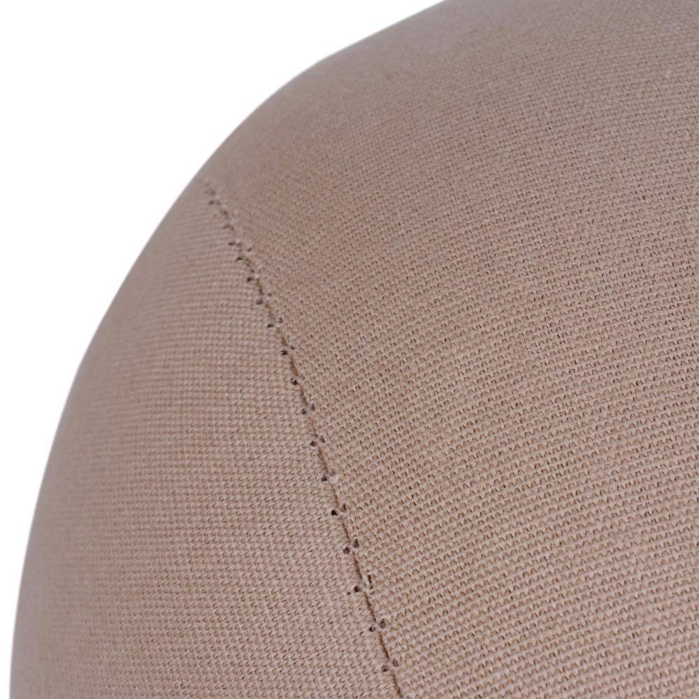1 Piece 22 Inch Wig Head Cork Canvas Block Head Mannequin Head for Wigs Display Styling Manikin Head (22 inch)