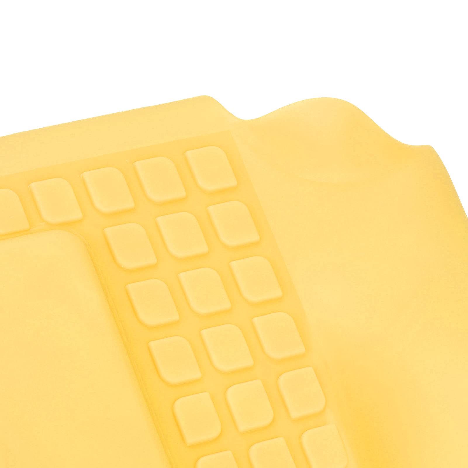 01 02 015 TPU Protective Case, Half Packed Protective Shell Case Elastic 2 Game Card Slots Ergonomics for Switch Lite(Yellow)