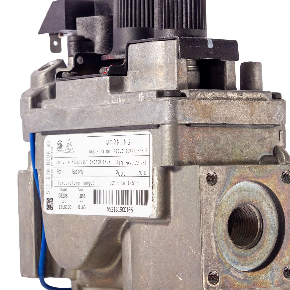 0820651 SIT 820 Nova Series Millivolt Propane Gas Replacement Valve for Fireplaces Stoves and Gas Logs Replacement Original Equipment valve for Direct Vent hearth products and direct vent appliances