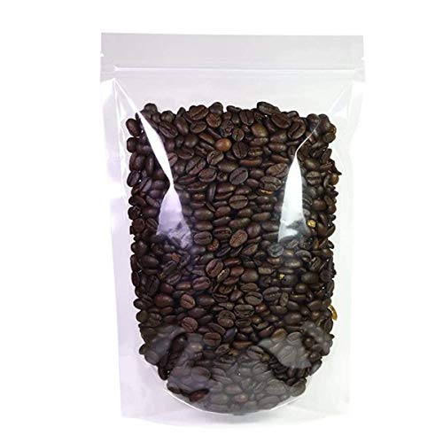 100 Pack Clear Zipper Stand Up Pouch Bag, Dry Fruit Food Packaging Bag, Moisture-Proof Transparent Sealing Bag Resealable Ziplock Snack Food Tea Pouches (4" x 6")