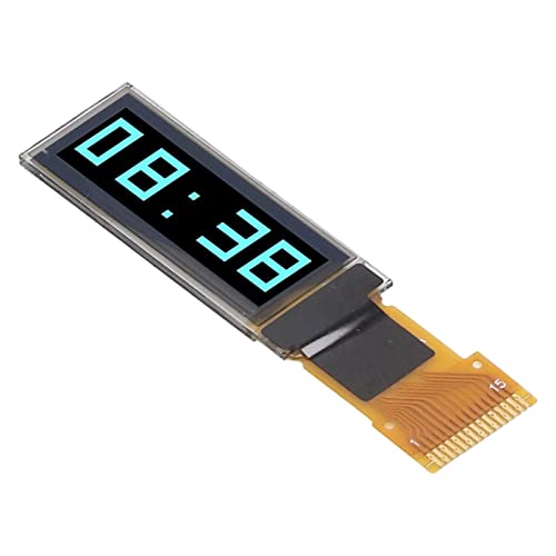 0.91in Display Module, Thin Bright Self Illumination 4 Pcs Organic Light Emitting Diode Screen 15 Pin for Electronic Components(Blue)