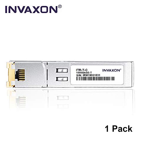 1 Pack 100% Compatible for GLC-T GLC-TE Copper SFP Transceiver 10/100/1000BASE-T Reach 100m